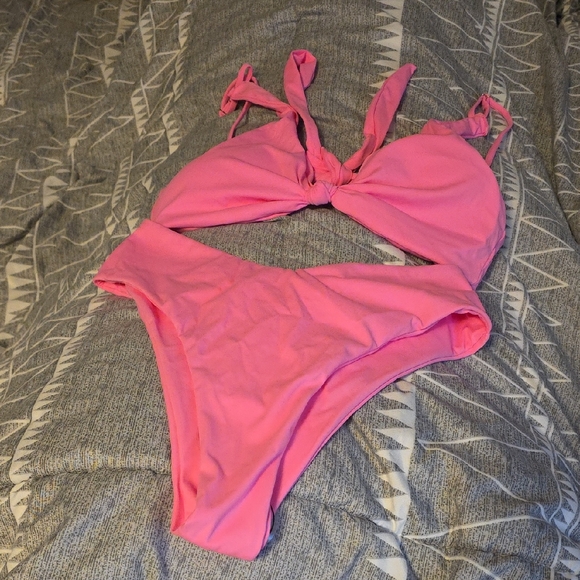 Amazon | Swim | Amazon Pink Bikini Set | Poshmark